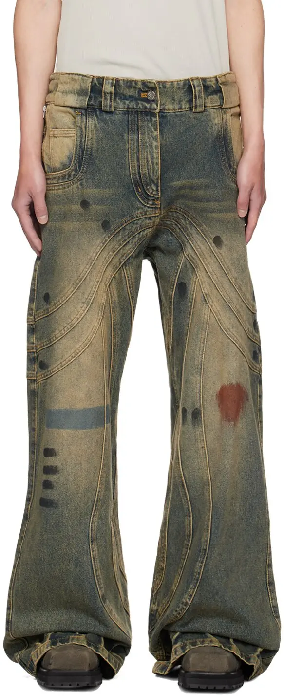 No/Faith Studios Wave Jeans In Blue - 38% Off | Editorialist