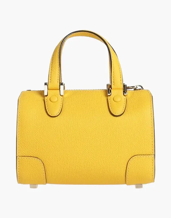 VALEXTRA Babila Micro Handbag In Textured Calfskin