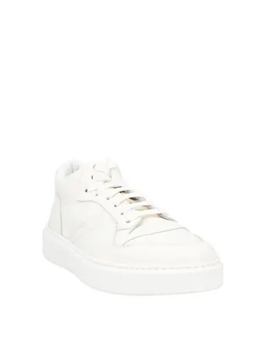 DOUCAL'S Cream Leather Sneakers - White