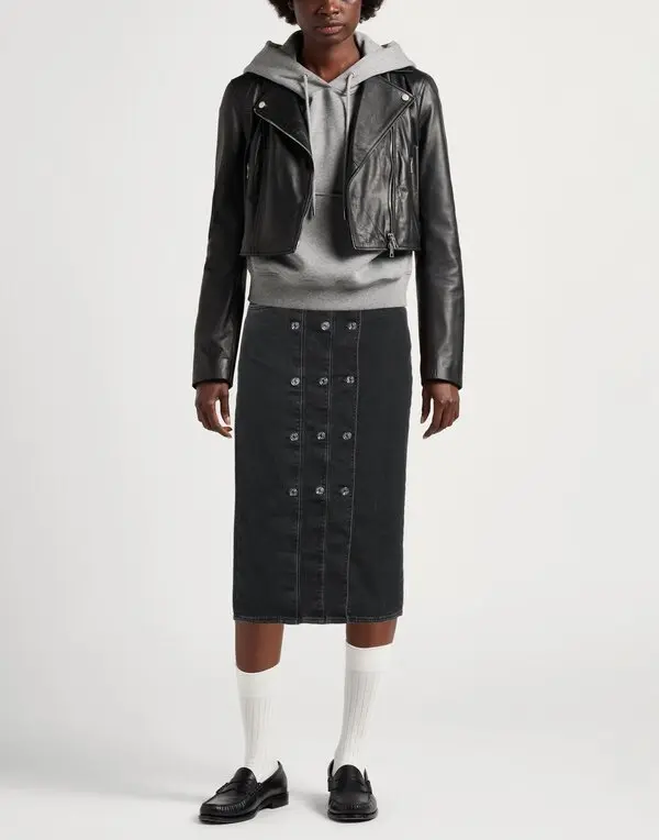 Sandro Flared Denim Skirt