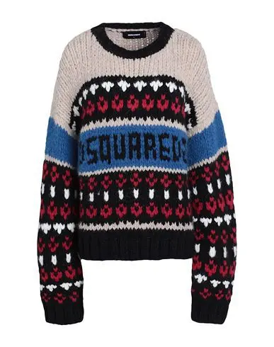 Dsquared2 Sweater In Alpaca Wool And Polyamide - Black