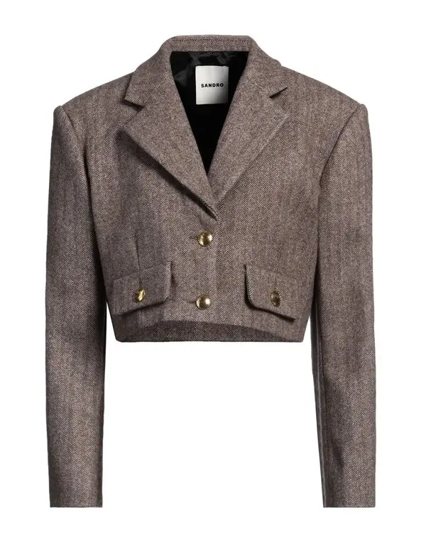 Sandro Single-breasted Blazer - Beige