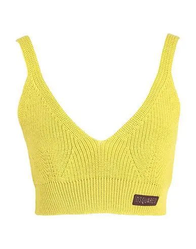 Dsquared2 Knit Crop Top - Lime Green