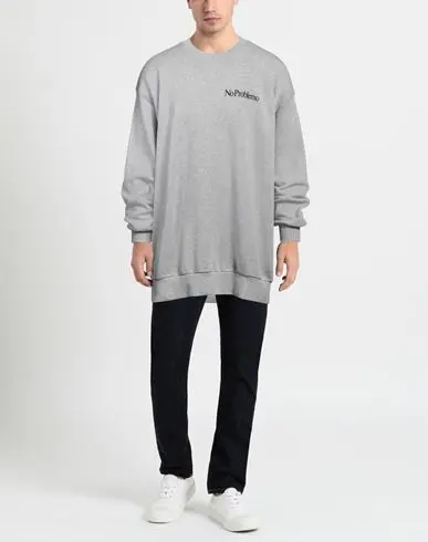 Aries Crewneck Long Sleeve Sweatshirt - Grey