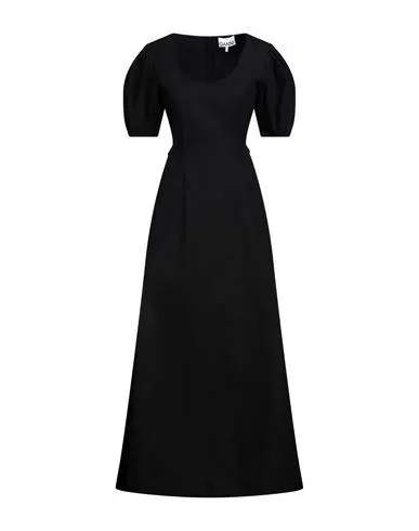 GANNI Organic Cotton Poplin Maxi Dress With Cutout Detail
