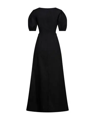 GANNI Organic Cotton Poplin Maxi Dress With Cutout Detail