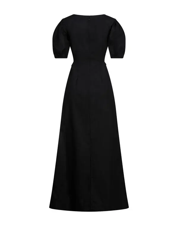GANNI Organic Cotton Poplin Maxi Dress With Cutout Detail