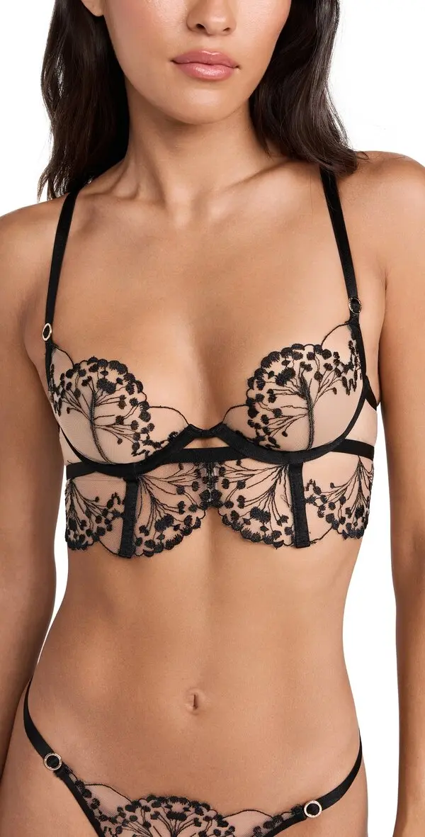 Bluebella Marisa Wired Bra - Black/sheer
