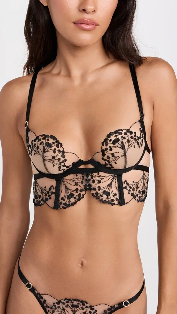 Bluebella Marisa Wired Bra - Black/sheer