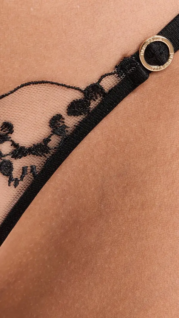 Bluebella Marisa Bikini Panty - Black/sheer