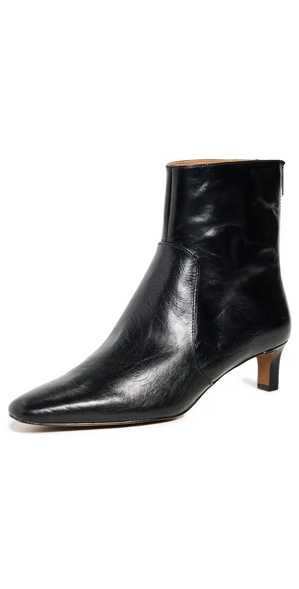 Madewell Kitten Heel Ankle Boots - True Black