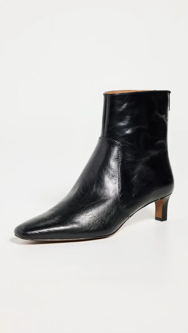 Madewell Kitten Heel Ankle Boots - True Black