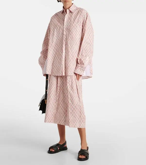 Marni Checked Cotton Poplin Shirt