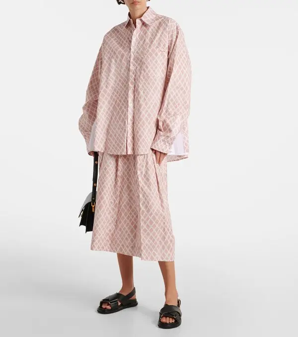 Marni Checked Cotton Poplin Shirt