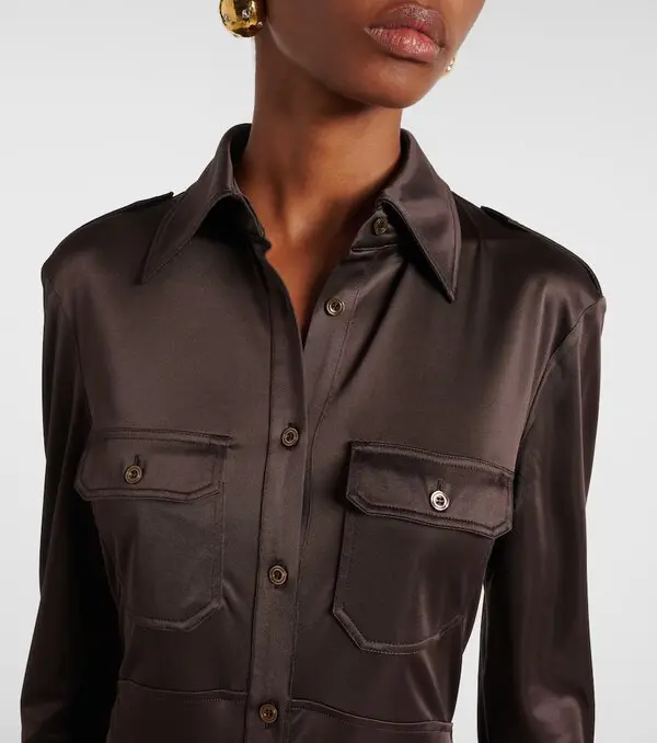 TOM FORD Jersey Maxi Dress - Brown