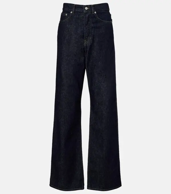 Dries Van Noten High-rise Wide-leg Jeans - Blue