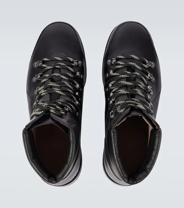 Manolo Blahnik Janka Leather Boots - Black