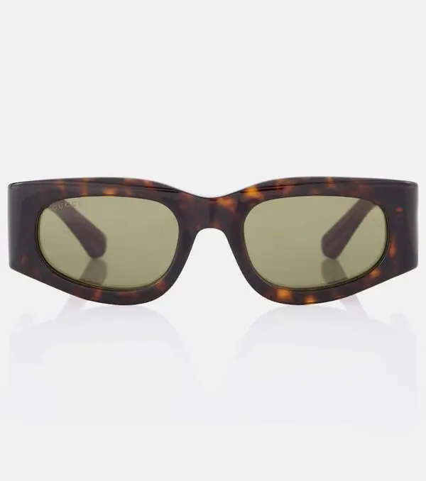 Gucci Interlocking G Rectangular Sunglasses - Multicoloured