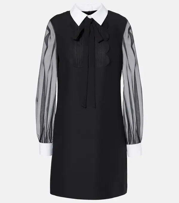 Valentino Garavani Crepe Couture Minidress