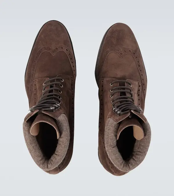 Manolo Blahnik Sapele Lace-up Boots