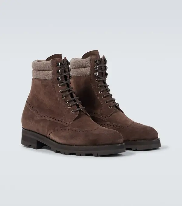 Manolo Blahnik Sapele Lace-up Boots