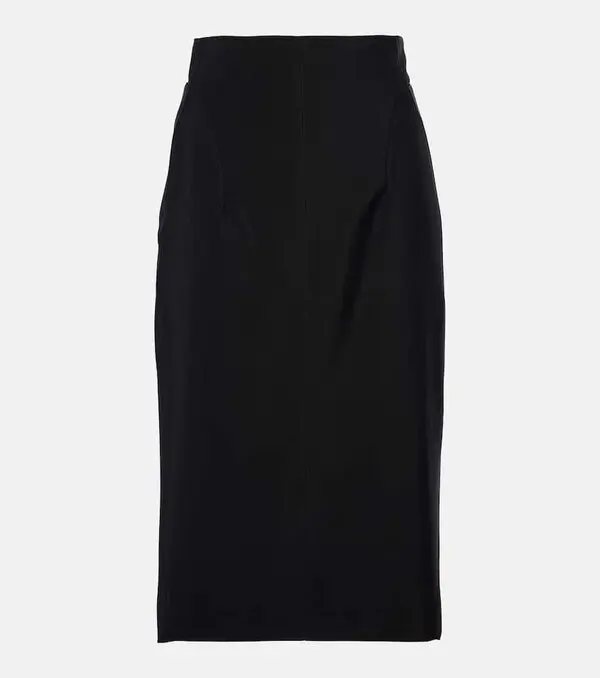 MUGLER Cutout Pencil Skirt - Black