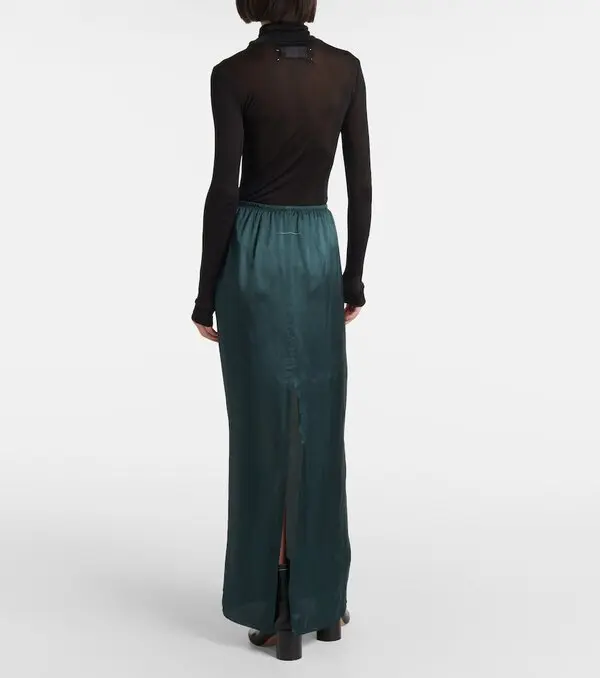 MAISON MARGIELA Satin Maxi Skirt