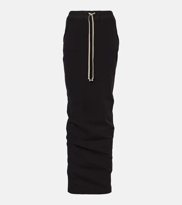 Rick Owens Pillar Denim Skirt - Black