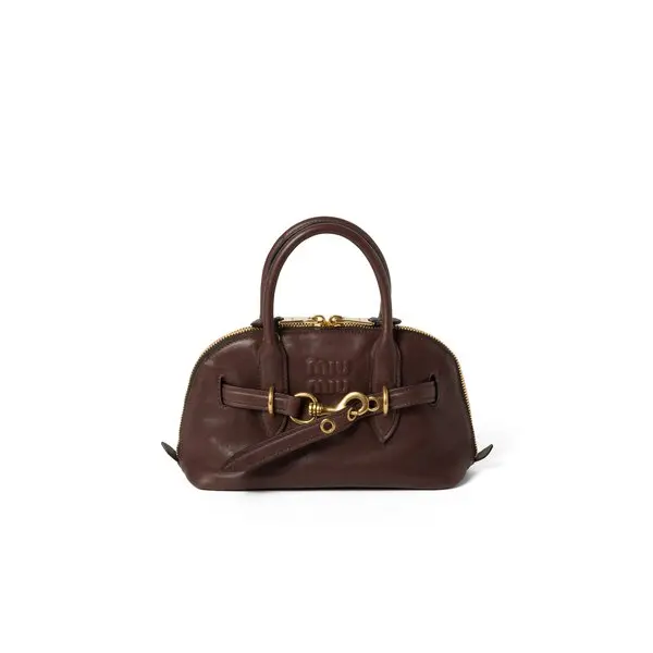 Miu Miu Nappa Leather Top-handle Bag - Briarwood