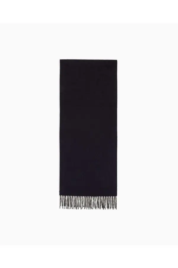 Giorgio Armani Two-tone Wool And Silk Scarf