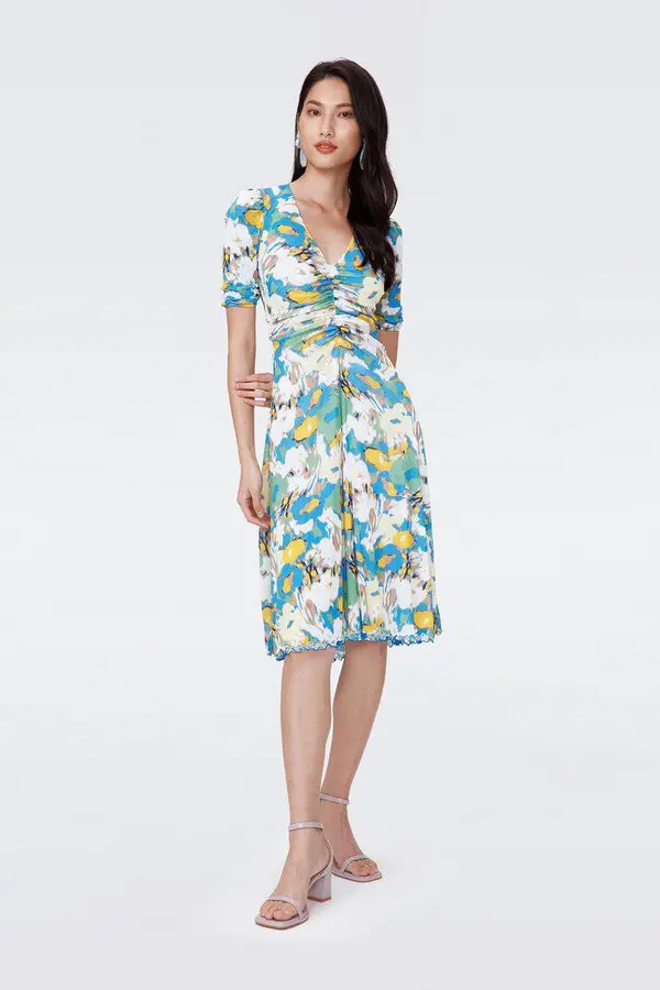 Diane Von Furstenberg Koren Reversible Mesh Dress In Floral - 60% Off |  Editorialist