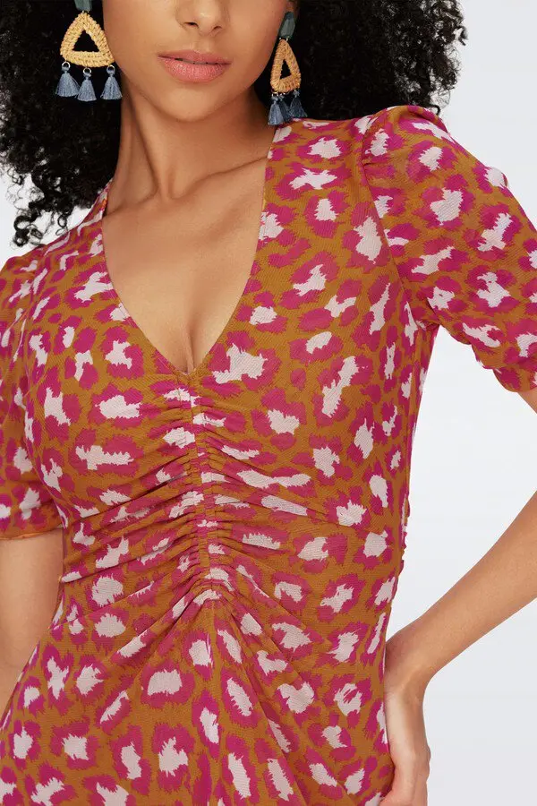 koren reversible mesh midi dress DVF