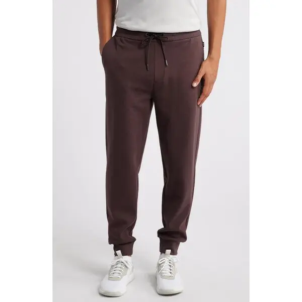 BOSS Locsin Cotton Blend Joggers - Burgundy