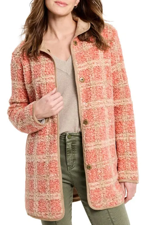 NIC+ZOE Sunset Fleece Jacket - Pink Multi