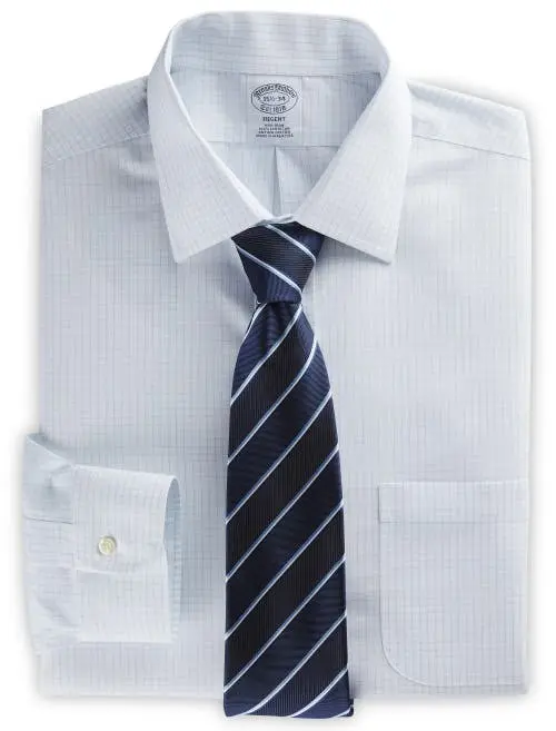 Brooks Brothers Checkered Graph Dress Shirt - Graphite
