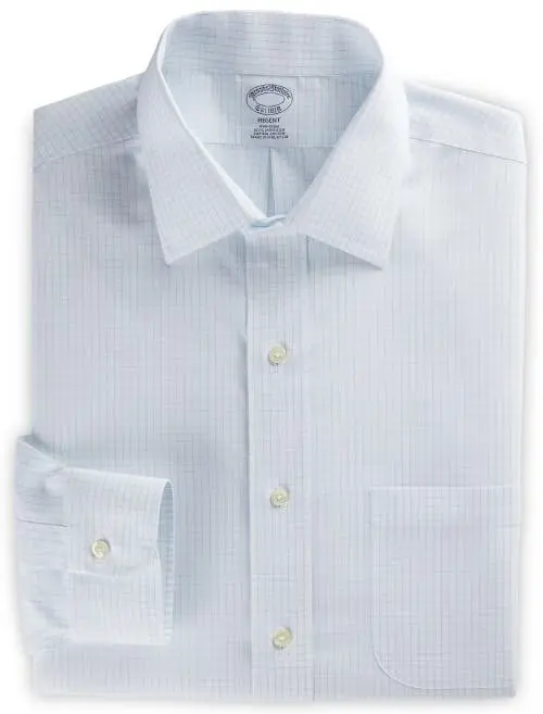 Brooks Brothers Checkered Graph Dress Shirt - Graphite