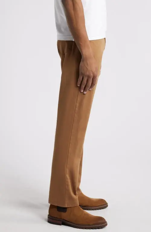 Johnston & Murphy Straight Leg Stretch Pima Cotton Pants - Camel