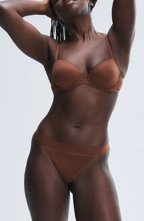 SAVAGE X FENTY Soft N' Savage Padded Demi Bra - Brown Sugar Nude
