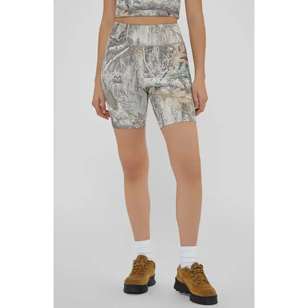 Guess X Realtree Camo Bike Shorts - Go Realtree Washed Edge