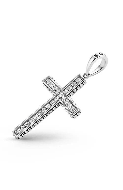 Lagos Anthem Diamond Cross Amulet