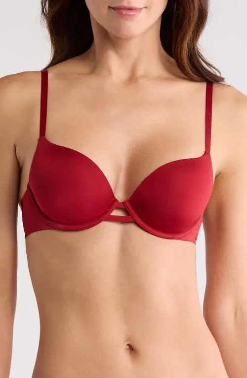 SAVAGE X FENTY Microfiber T-shirt Bra - Red Cognac