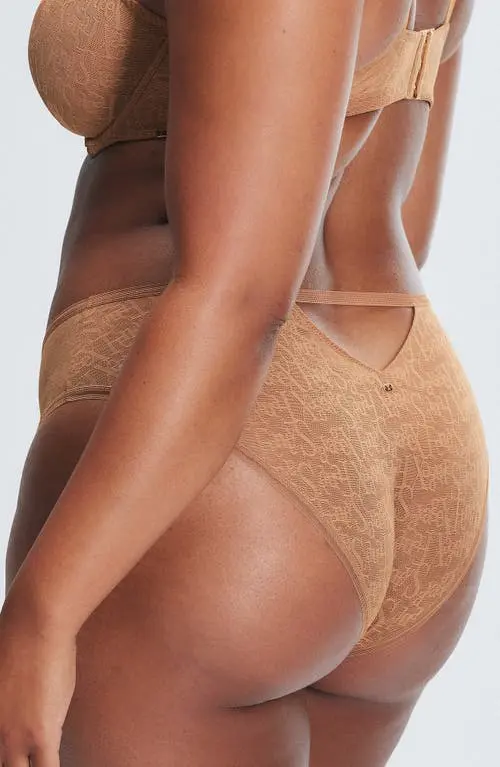 SAVAGE X FENTY Signature Script Cheeky Briefs - Sweet Latte Nude