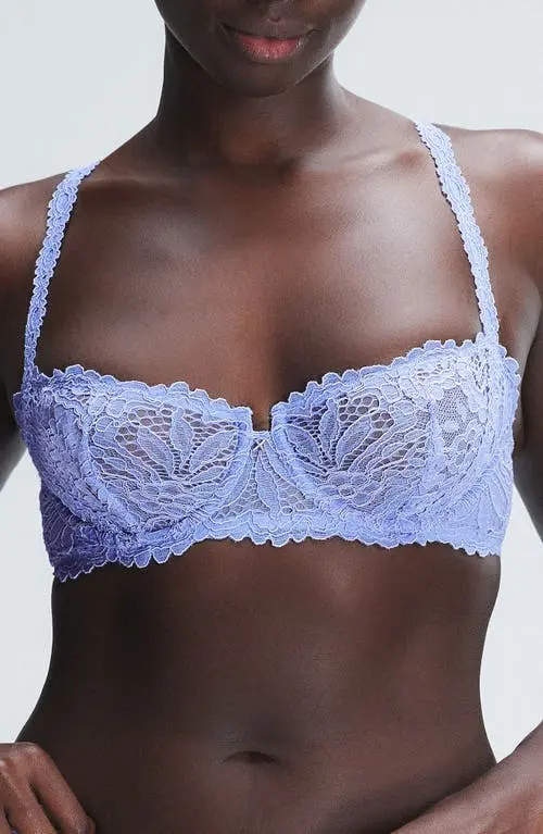 SAVAGE X FENTY Romantic Corded Lace Unlined Underwire Bra - Purple Prism
