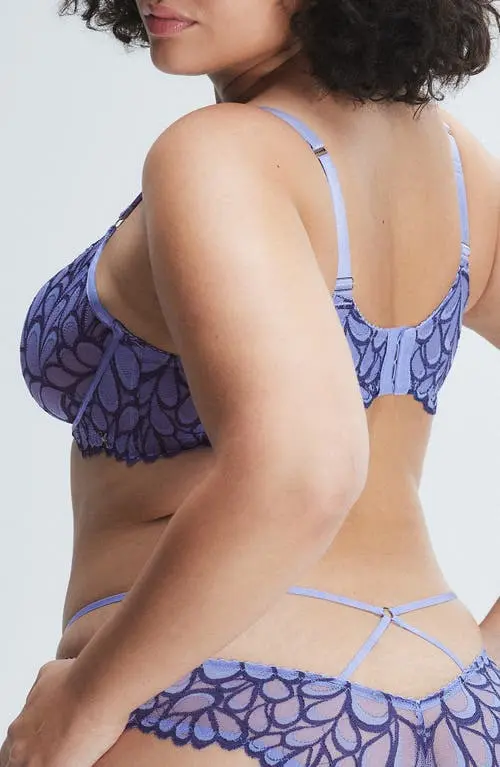 SAVAGE X FENTY Savage Not Sorry Lace Cheeky Panties - Purple Prism/dark Stormy Blue