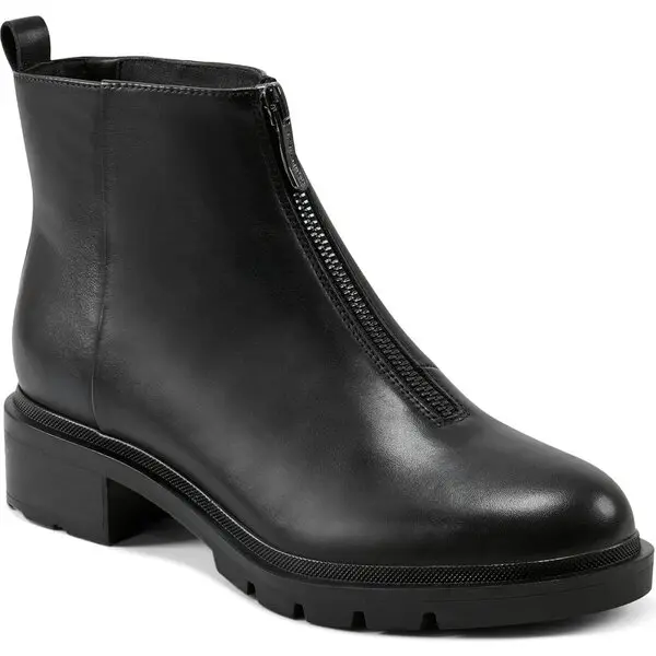 Easy Spirit Vasso Zip-up Bootie - Black