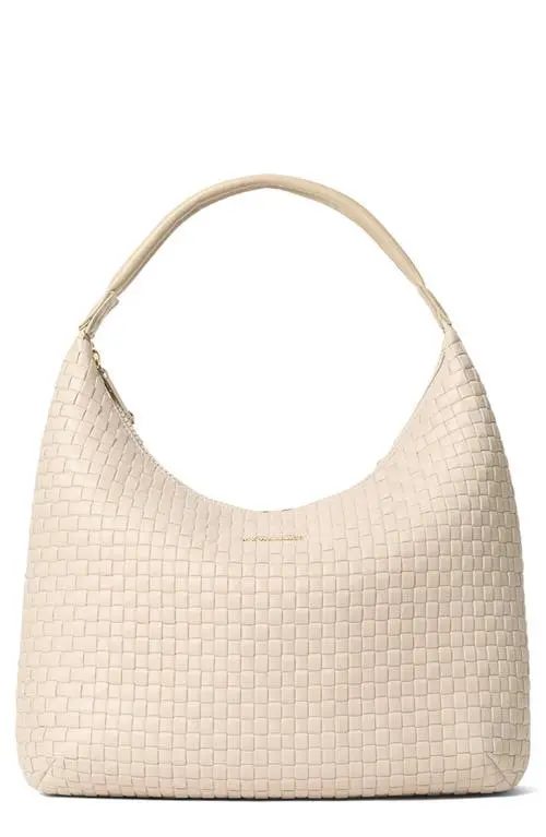 Mz Wallace Large Woven Shoulder Bag - Buff