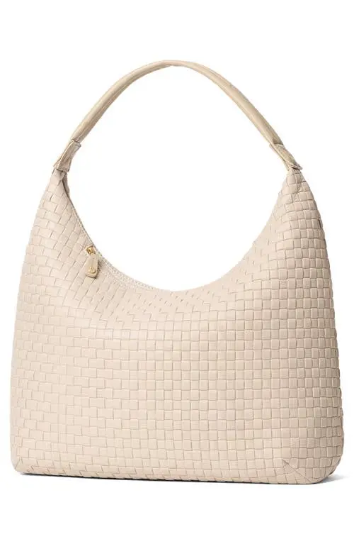 Mz Wallace Large Woven Shoulder Bag - Buff