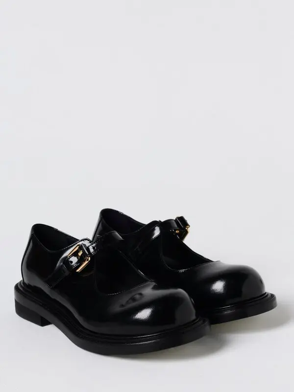 Moschino Loafer With Buckle Detailing - Black