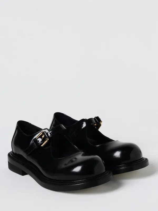 Moschino Loafer With Buckle Detailing - Black