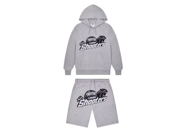 Trapstar Shooters Hoodie And Shorts Set - Grey